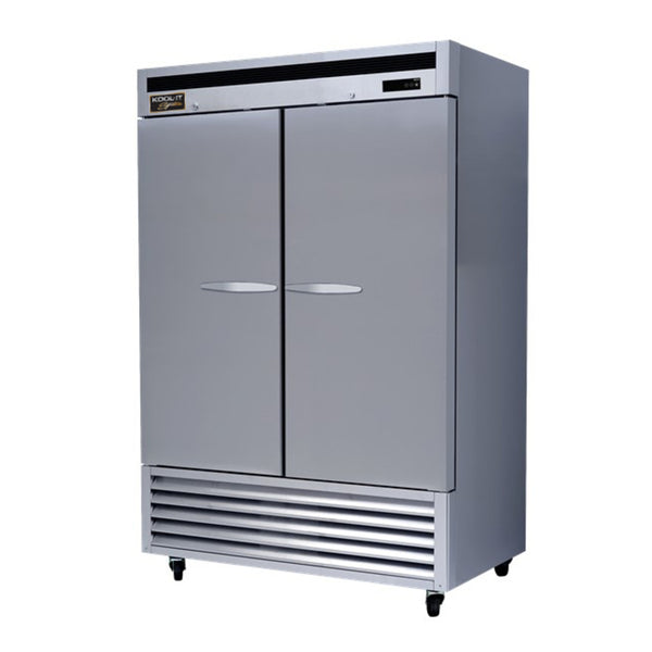 Kool-It Signature KBSR-2, Bottom Mount 54" Two Solid Door Reach In Ref ...