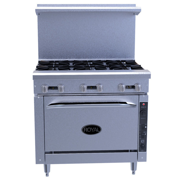 Royal RR-6C, Four Burner Gas Range with Convection Oven - Prime Kitchen ...
