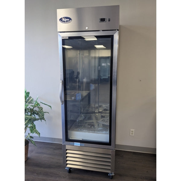 Valpro VP1RG-HC, One Glass Door 27" Reach In Refrigerator, Stainless S ...