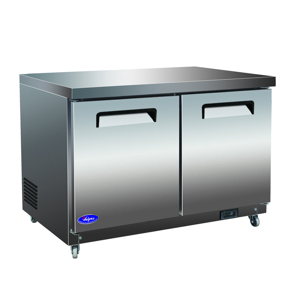 Prep Table Dukers DUC48F 48" Two Door Undercounter Freezer In Stainless ...